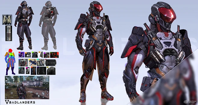 Badlanders-Tree diagram guard/ Character design-花瓣网