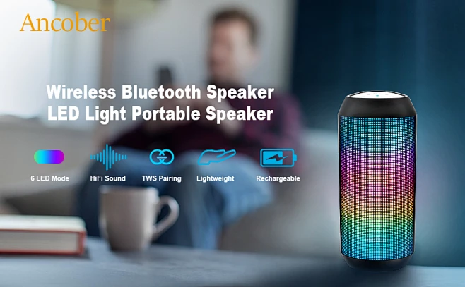 Ancober wireless portable bluetooth speaker-花瓣网