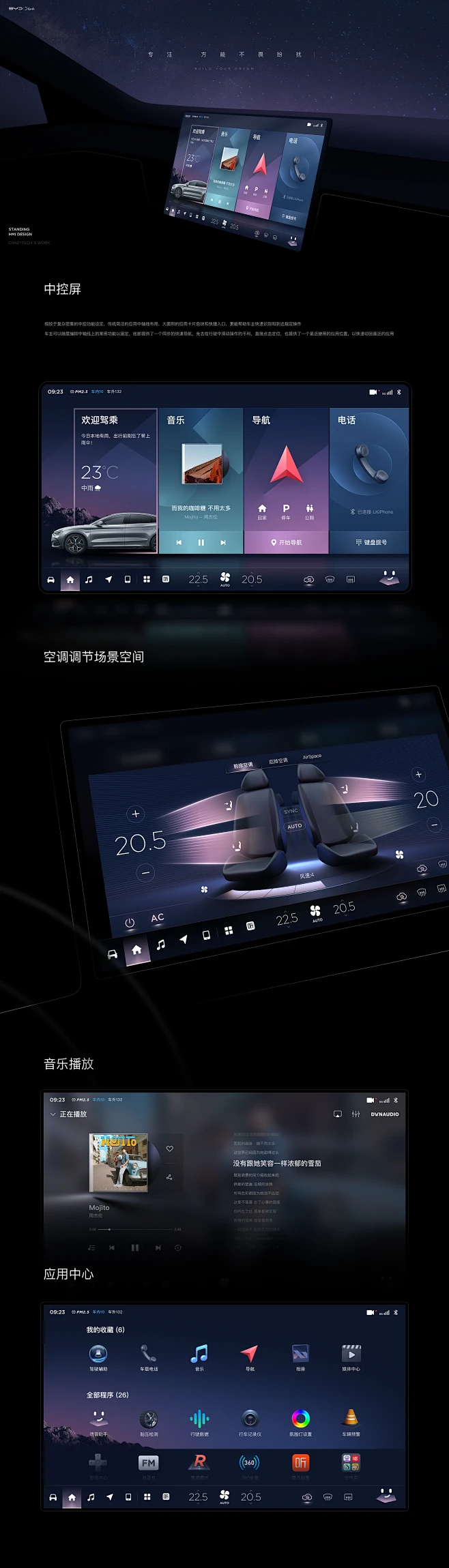 STANDING | 凝立 BYD HMI DESIGN -APP-UICN用户体验设计平台-花瓣网