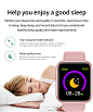 JGo SmartWatch QS16pro Square Screen Fitness Tracker Wristband Body ...