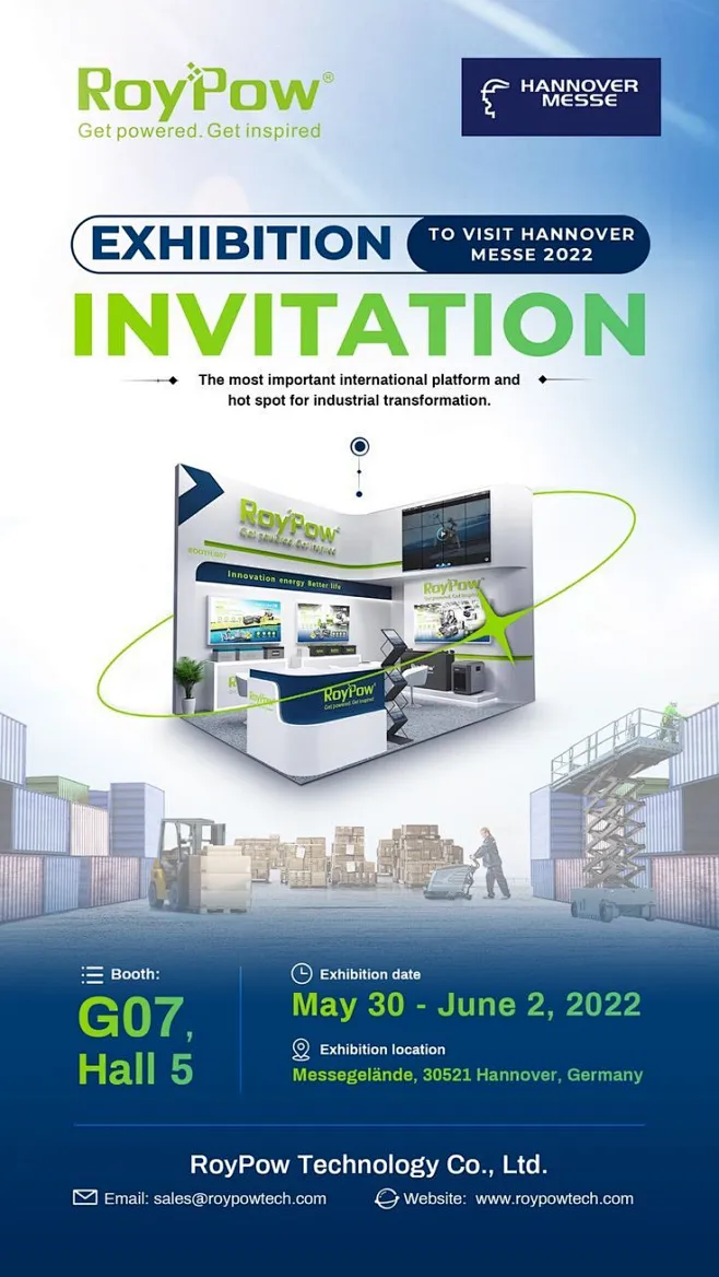 Meet RoyPow at HANNOVER MESSE 2022-花瓣网
