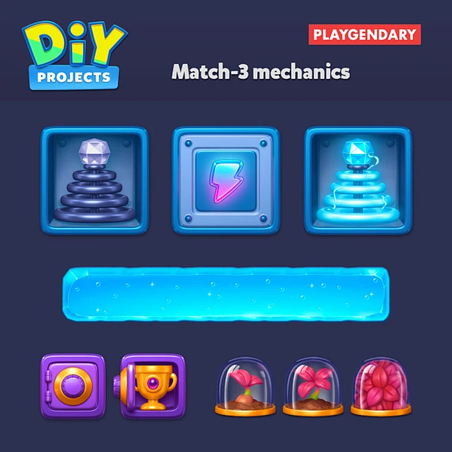 Match-3 mechanics for DIY projects-花瓣网