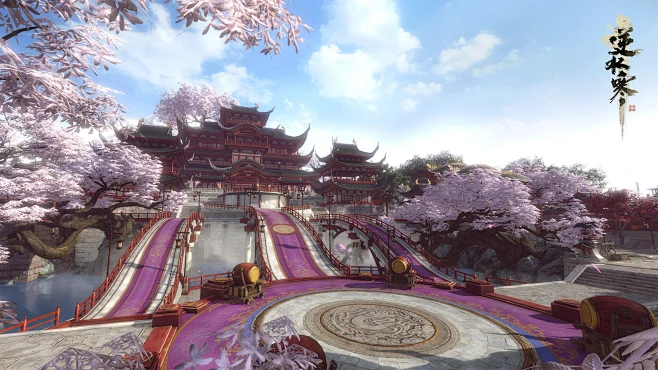 网易NISHUIHAN《逆水寒》场景制作, DUST Art Studio-花瓣网