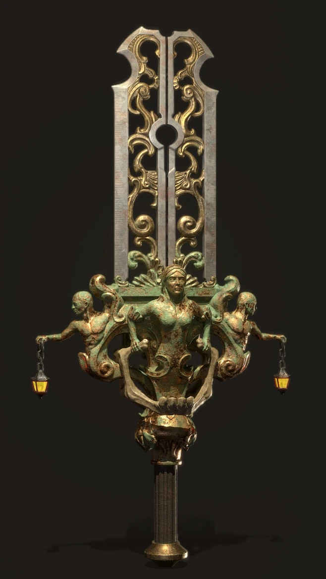 Baroque sword, Mihkel Kaarma : 3D modelling and texturing exercise ...