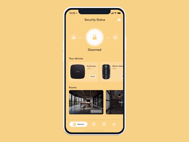 AJAX systems - concept prototype animation app figma ios app iot iphone ...