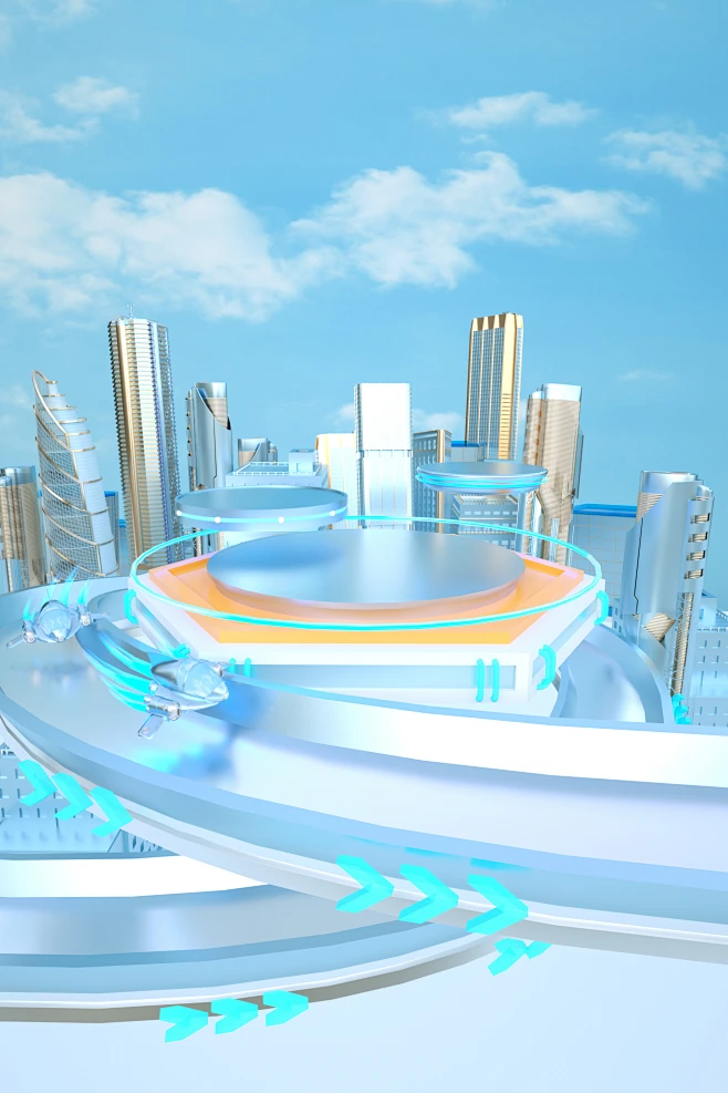 科技感c4d场景电器-花瓣网