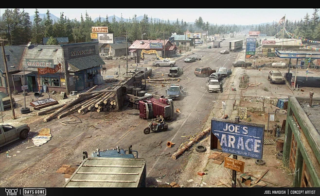 Days Gone Environment Concepts-花瓣网