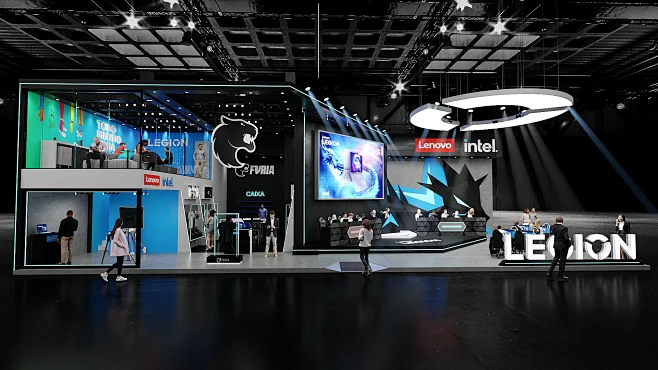 Lenovo BGs Gaming furia Gamer Exhibition Design Stand estande booth ...