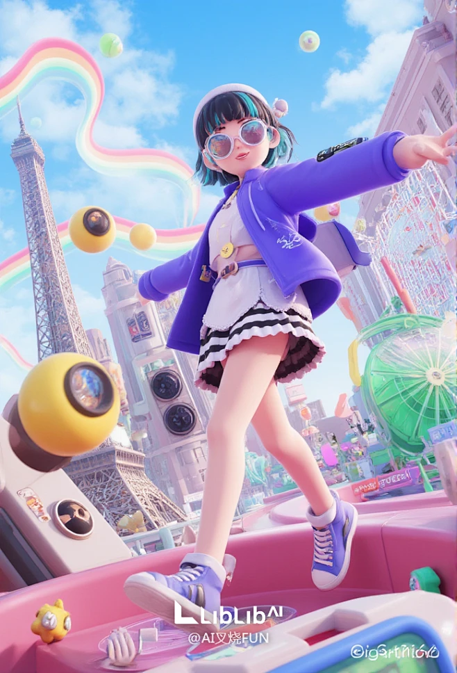 【一元】FLUX-3D运营电商poster-LoRA-一元AI字体研究所-LiblibAI-花瓣网