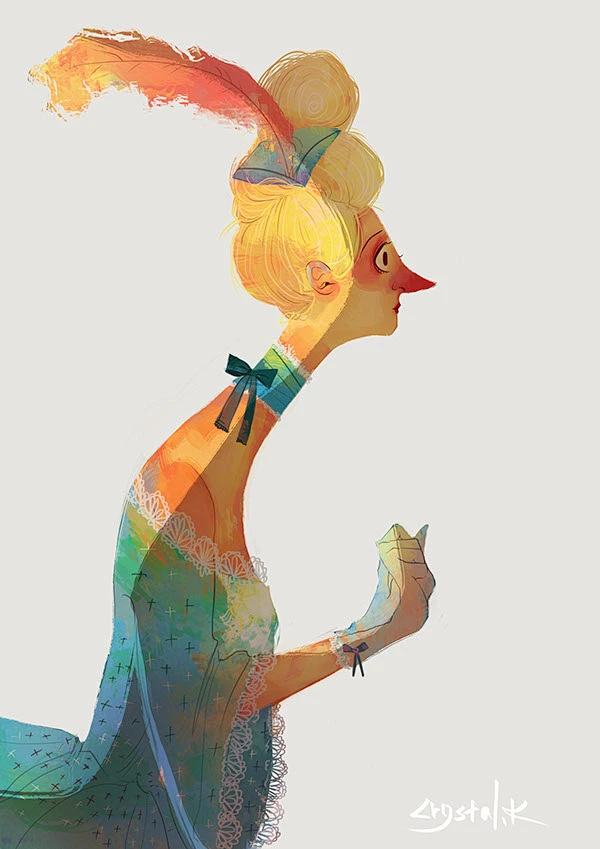 Ms. Anthony : The illustration of the baroque woman.-花瓣网