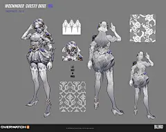 [OVERWATCH2] ghostly bride widowmaker skin concept -花瓣网