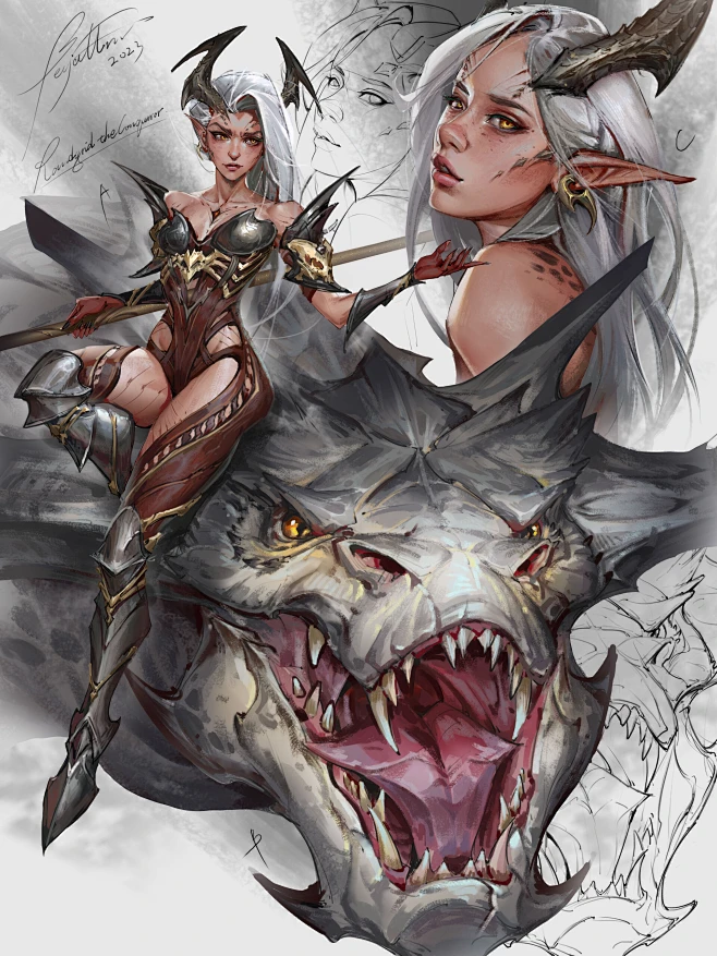 dragon rider practice-花瓣网