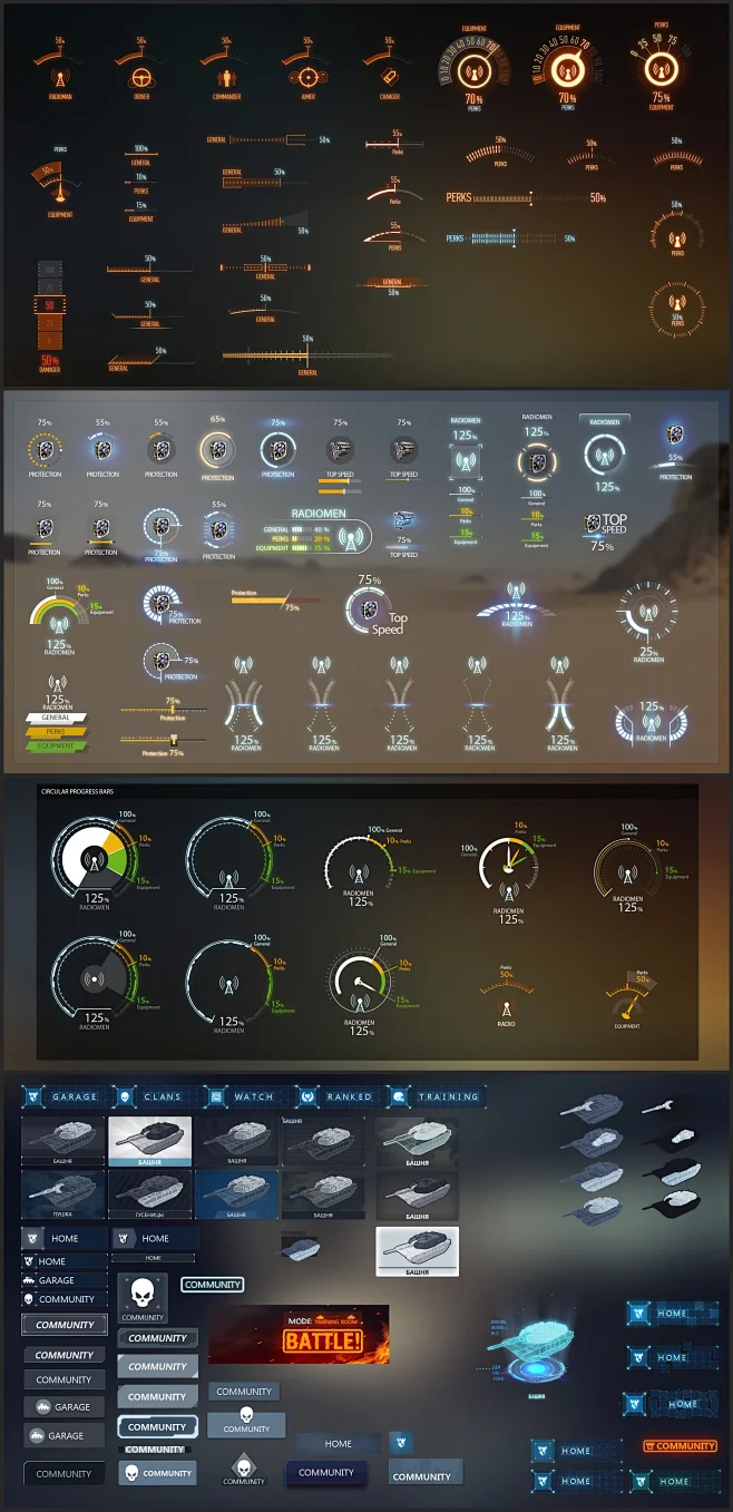 UI Elements-花瓣网