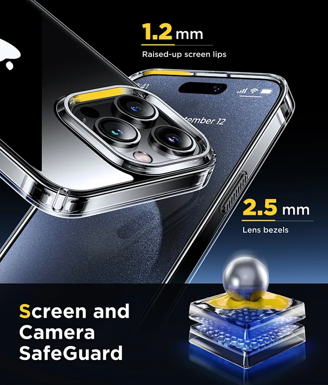 Amazon.com: Humixx Ultra Clear for iPhone 15 Pro Case, [Non-Yellowing ...