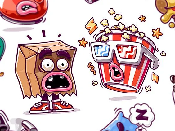 Meet two other characters for kik messenger sticker pack: a scared ...