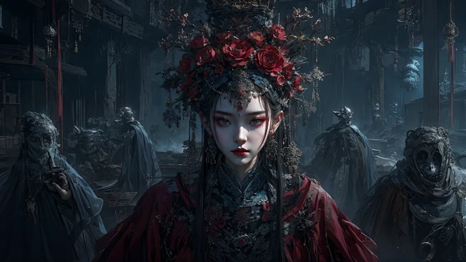 ZXM-中式恐怖女-hzj(2)-花瓣网