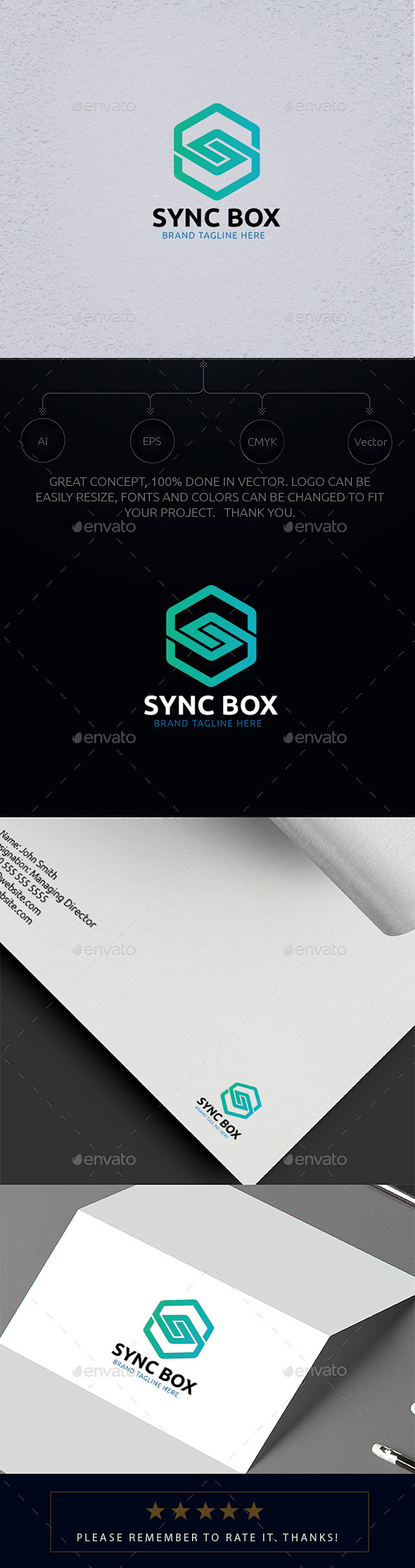 同步盒标志,字母标志模板Sync Box Logo - Letters Logo Templates字母、应用、品牌、品牌、创新、立方体 ...