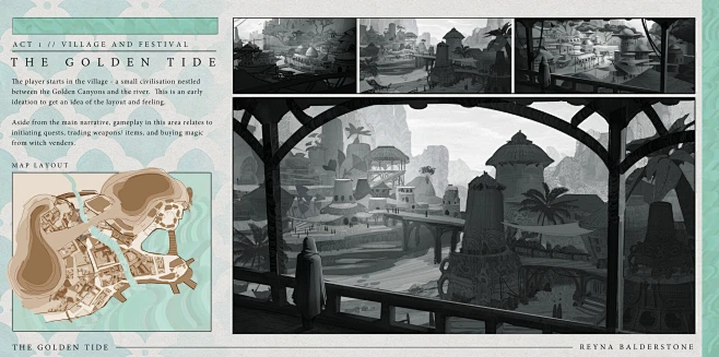 The Golden Tide - Environment-花瓣网