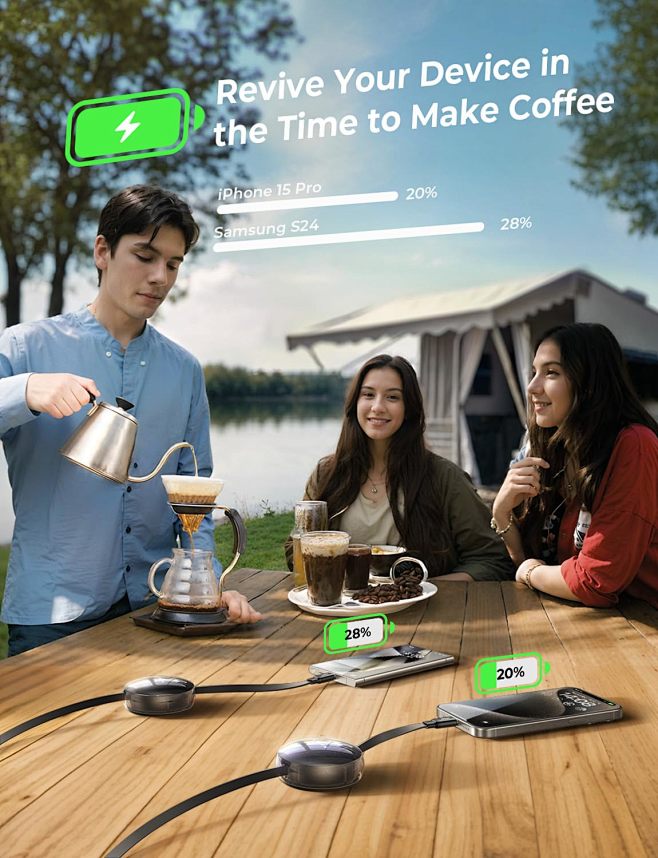 Amazon.com: LISEN Retractable USB C Cable【2 Pack】 Extension USB C Cable ...