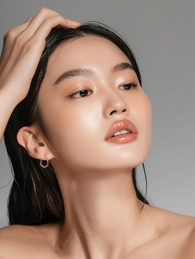 美妆护肤人像模特-花瓣网