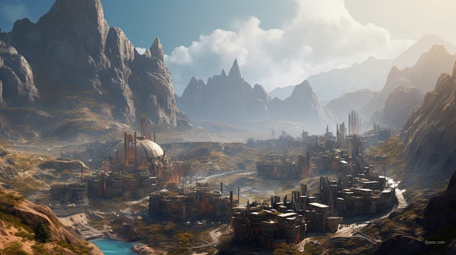 AI绘画_Prompts_Koush_editorial_photography_of_a_futuristic_town_by_the ...