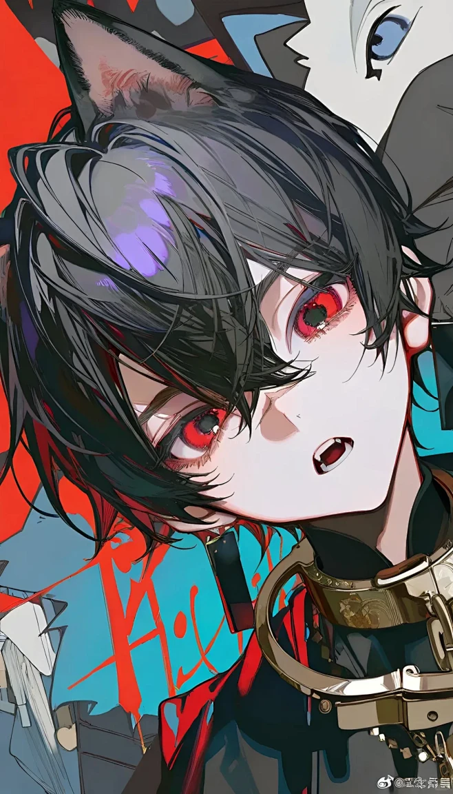 红毛看过了来看看我们的黑毛白毛#动漫男头 #新头像的魅力 #二次元头像 #漫头 #兄弟头像 #男生头像 - 小红书-花瓣网