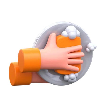 Wash Dishes 3D Icon-花瓣网