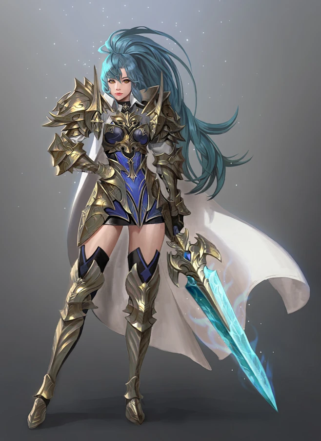 female knight-花瓣网