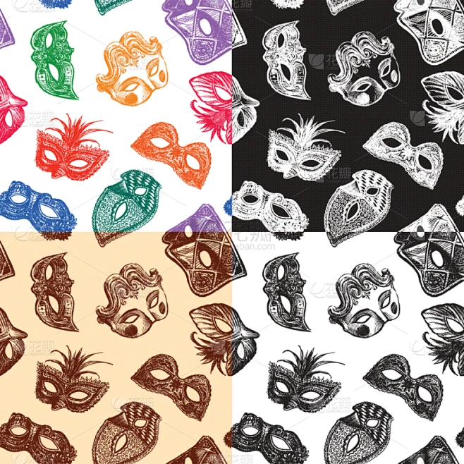 化妆面具,秘密,人造的,华丽的,戏剧表演,幻想,图像,收集,庆祝素材-花瓣网