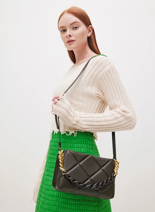 七夕礼物CHARLES＆KEITH女包CK2-20671366菱格链条手提单肩包-tmall.com天猫-花瓣网