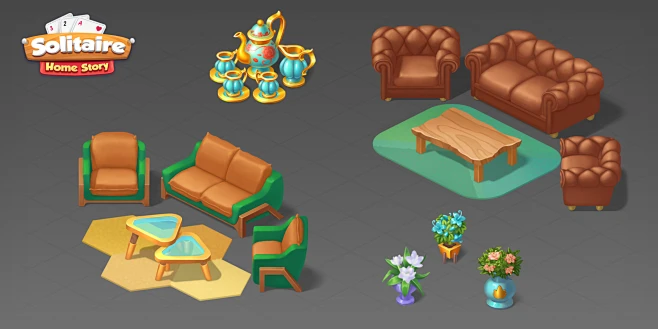 Solitaire Home Story-花瓣网