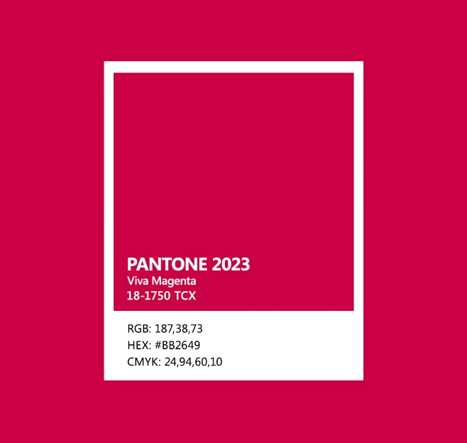 Pantone潘通2023年度代表色非凡洋红色配色彩搭配-花瓣网