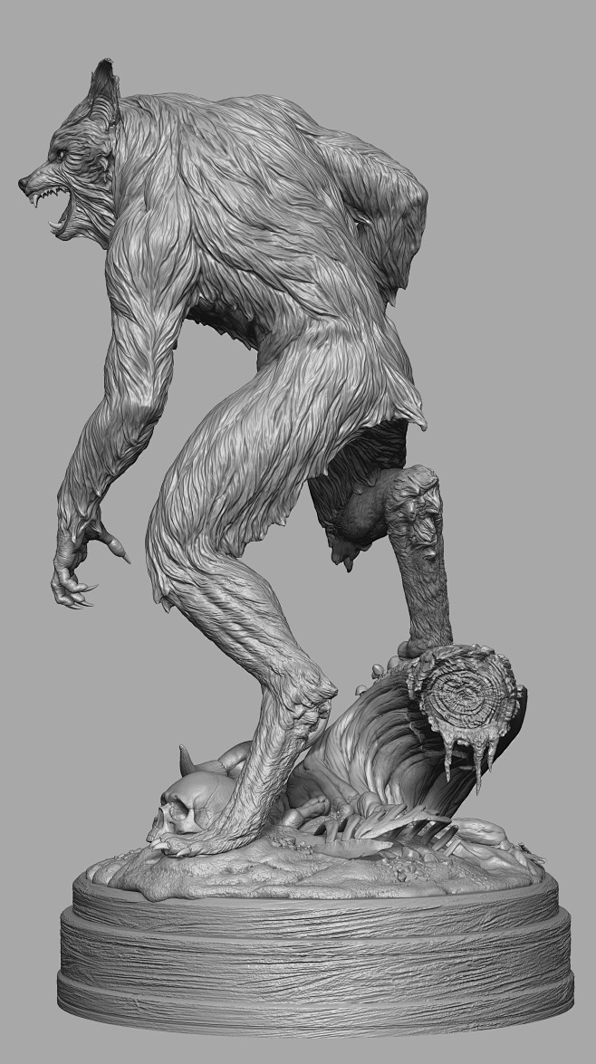 The Howling Werewolf 14 Scale PCS C