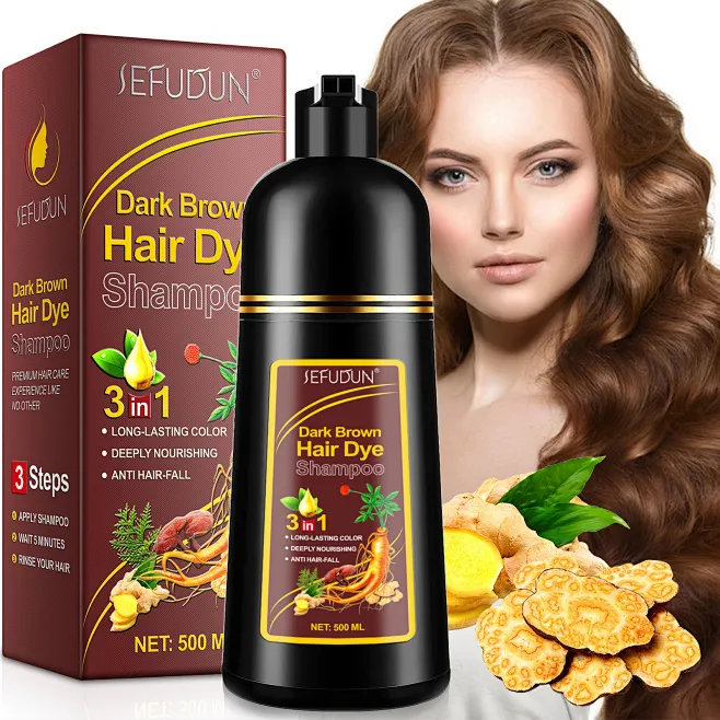 Sefudun Private Label Natural Plant Bubble Chinese Herbal Color Shampoo ...