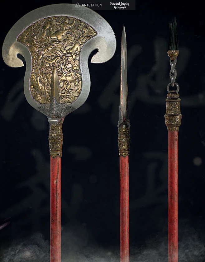 Bladed War Fan, Doru Bogdan : Third prop in the Artstation Challenge ...