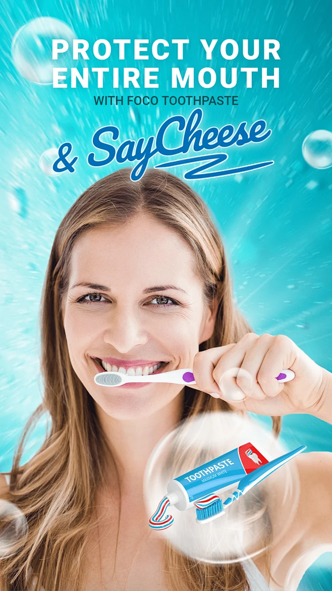 Toothpaste Advertising Ecommerce Story素材-花瓣网