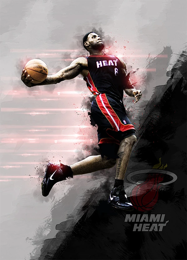 NBA Playoff Posters on Behance-花瓣网