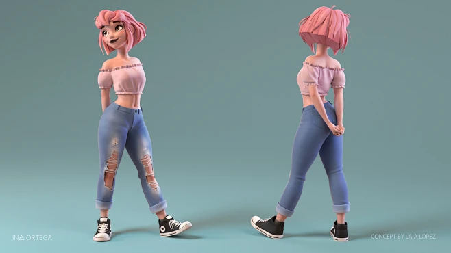 Michi, Ina Ortega : I made this character sculpt as a project for Dylan ...