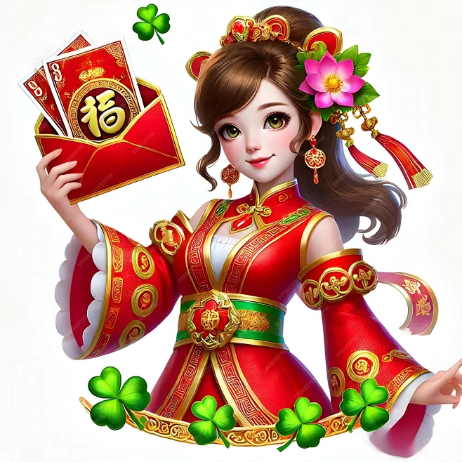 chinese slot game character-花瓣网
