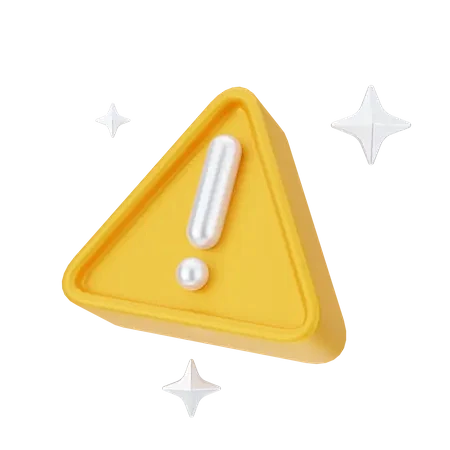 Warning Sign 3D Icon