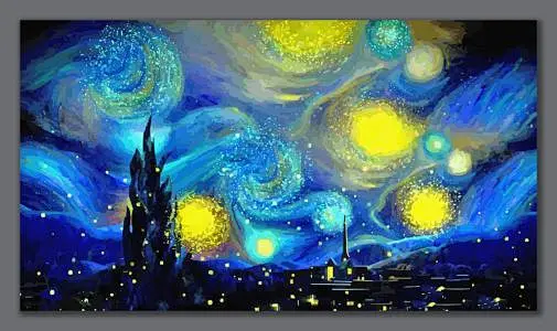 梵高星空超高清大图_百度图片搜索-花瓣网