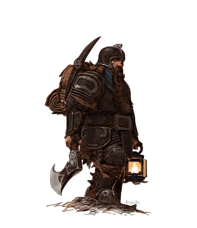 adrian-smith-fw-dwarf-warrior-sapper图片_【欧美画师】Adrian smith图片素材-花瓣网