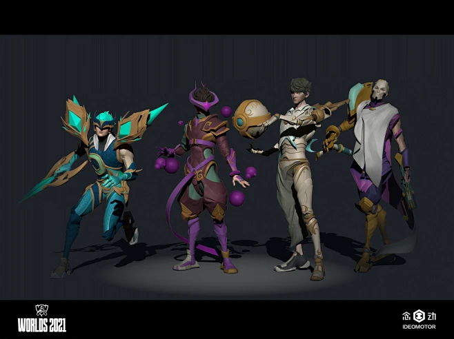 Character design lineup of Worlds 2021 - League of Legends, IDEOMOTOR 念 ...