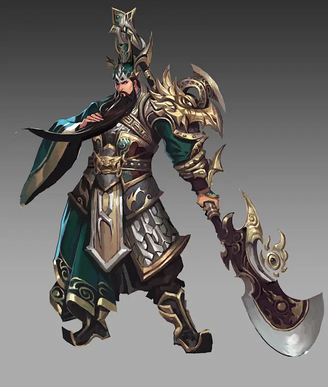 中国风男性角色原画中国风写实角色原画来自cgbook.cn (1590)-花瓣网