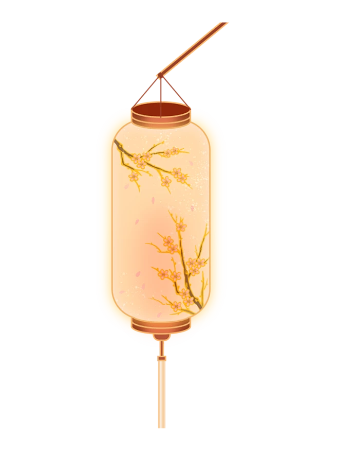 国风古典新年新春灯笼免扣元素-花瓣网