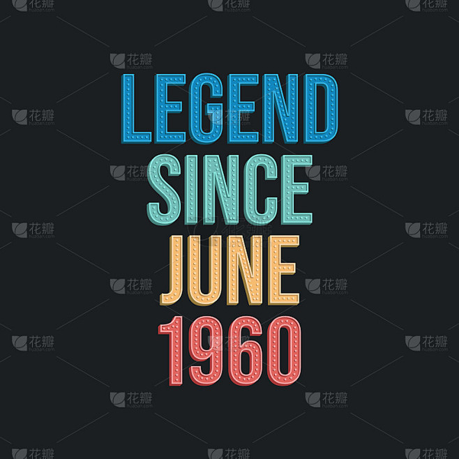 Legend since June 1960 - retro vintage birthday ty