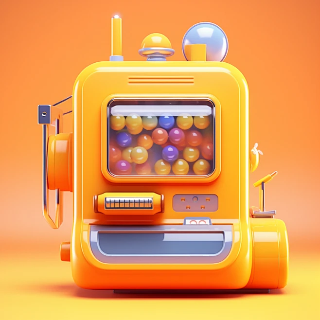 Capsule Capsule egg machine, Bubble Mart gashapon machine, style 3D ...