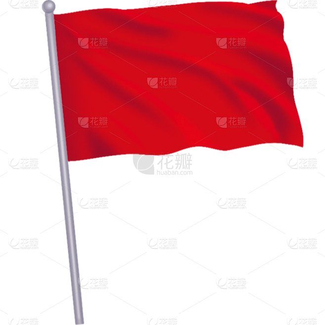 国庆节十一庆祝红旗元素素材