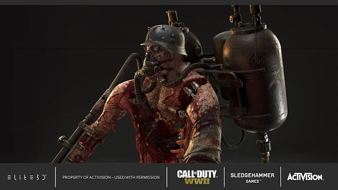 Call of Duty: World War II Zombie Mode Characters, elite3d studio ...