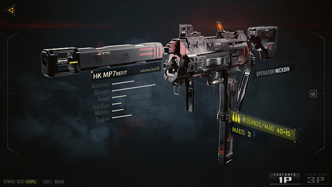 FPS-武器展示界面UI设计